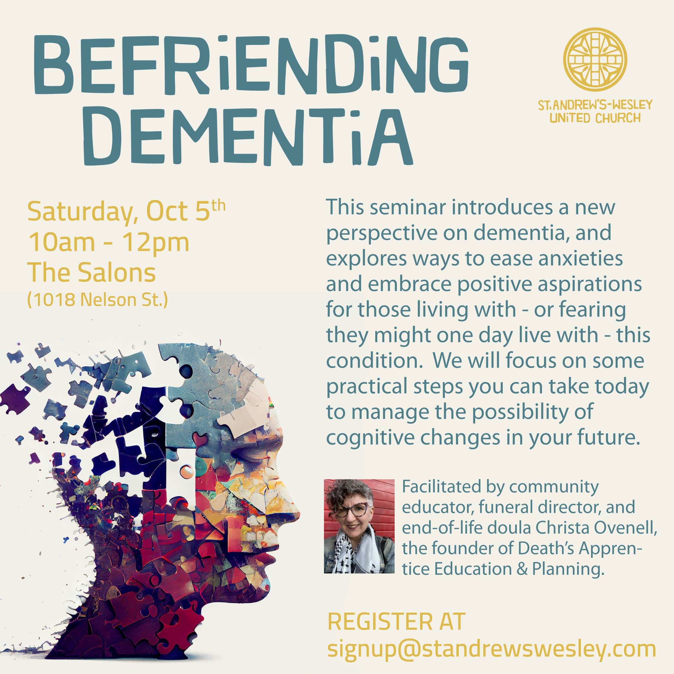 Befriending Dementia - St. Andrew's-Wesley United Church