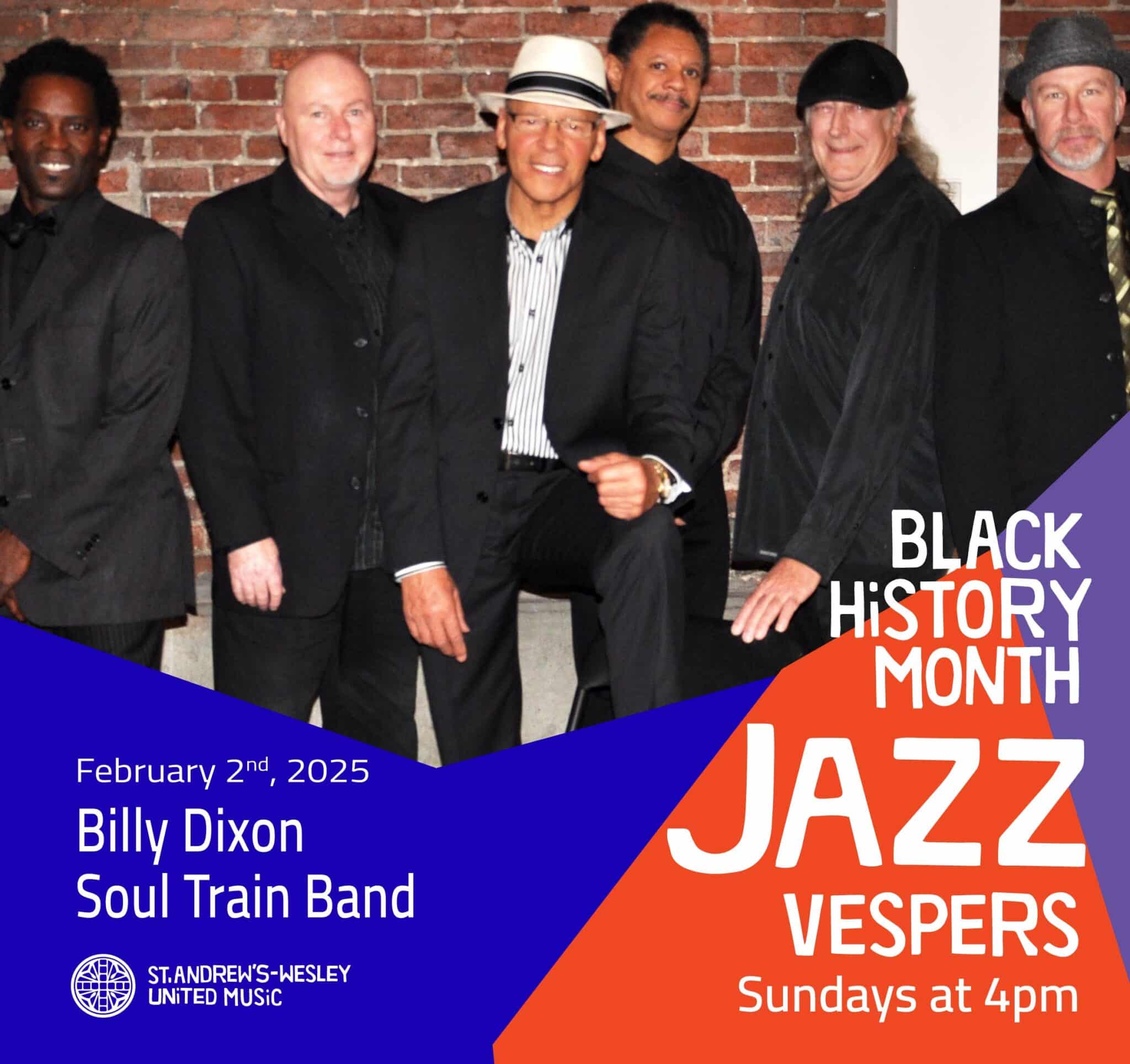 Jazz Vespers with Billy Dixon Soul Train Band - St. Andrew's-Wesley ...