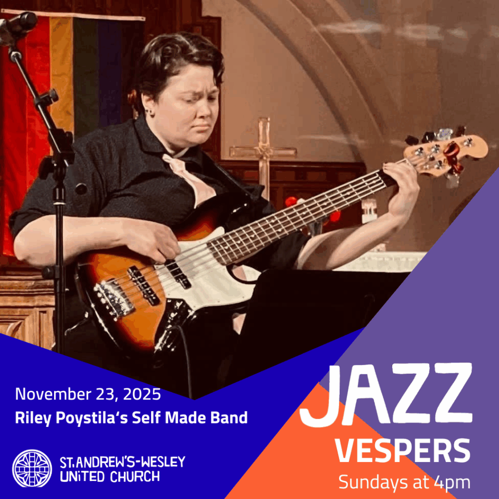 Jazz Vespers with Riley Poystila's Self Made Band - St. Andrew's-Wesley ...