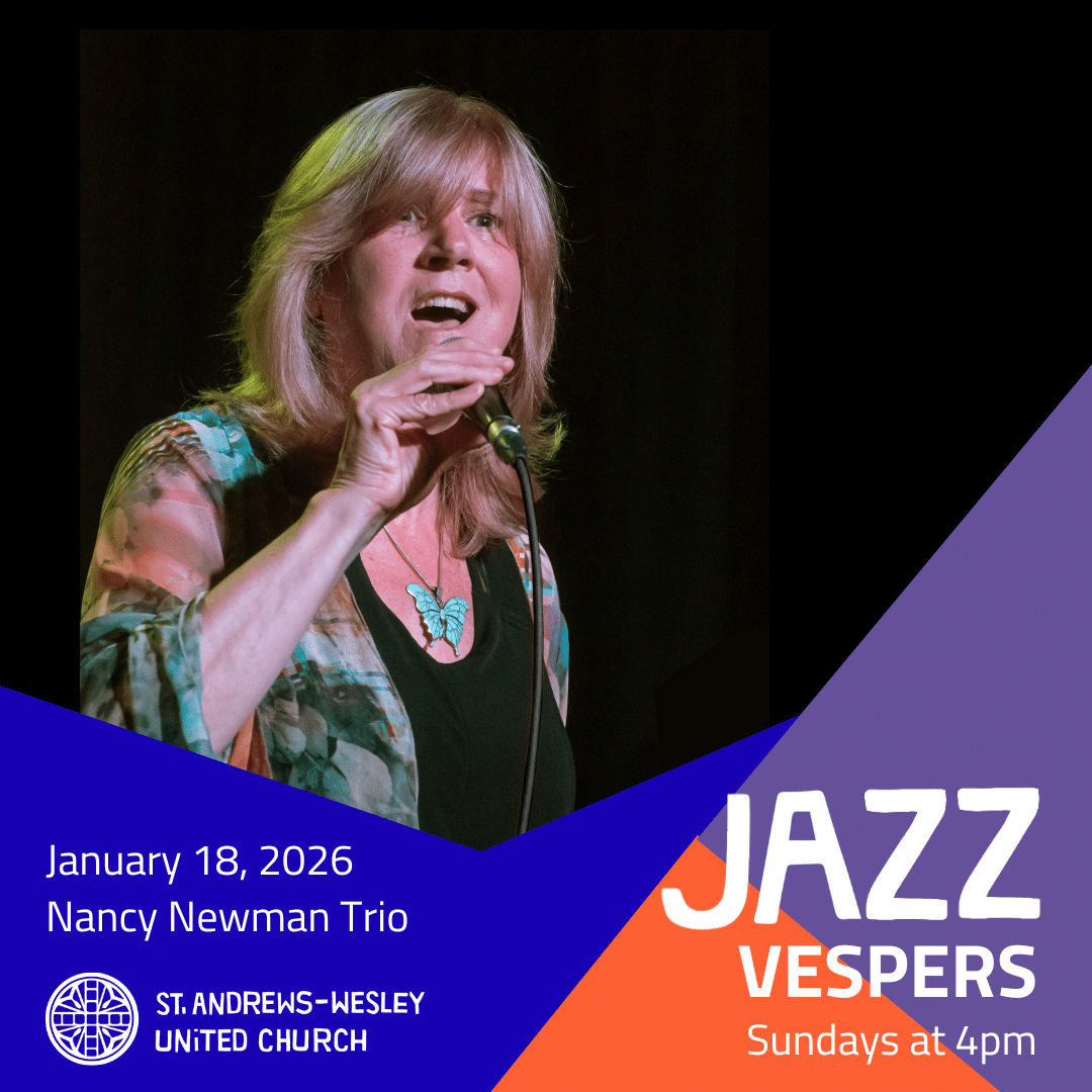 Jazz Vespers with Nancy Newman Trio – St. Andrew's-Wesley United Church