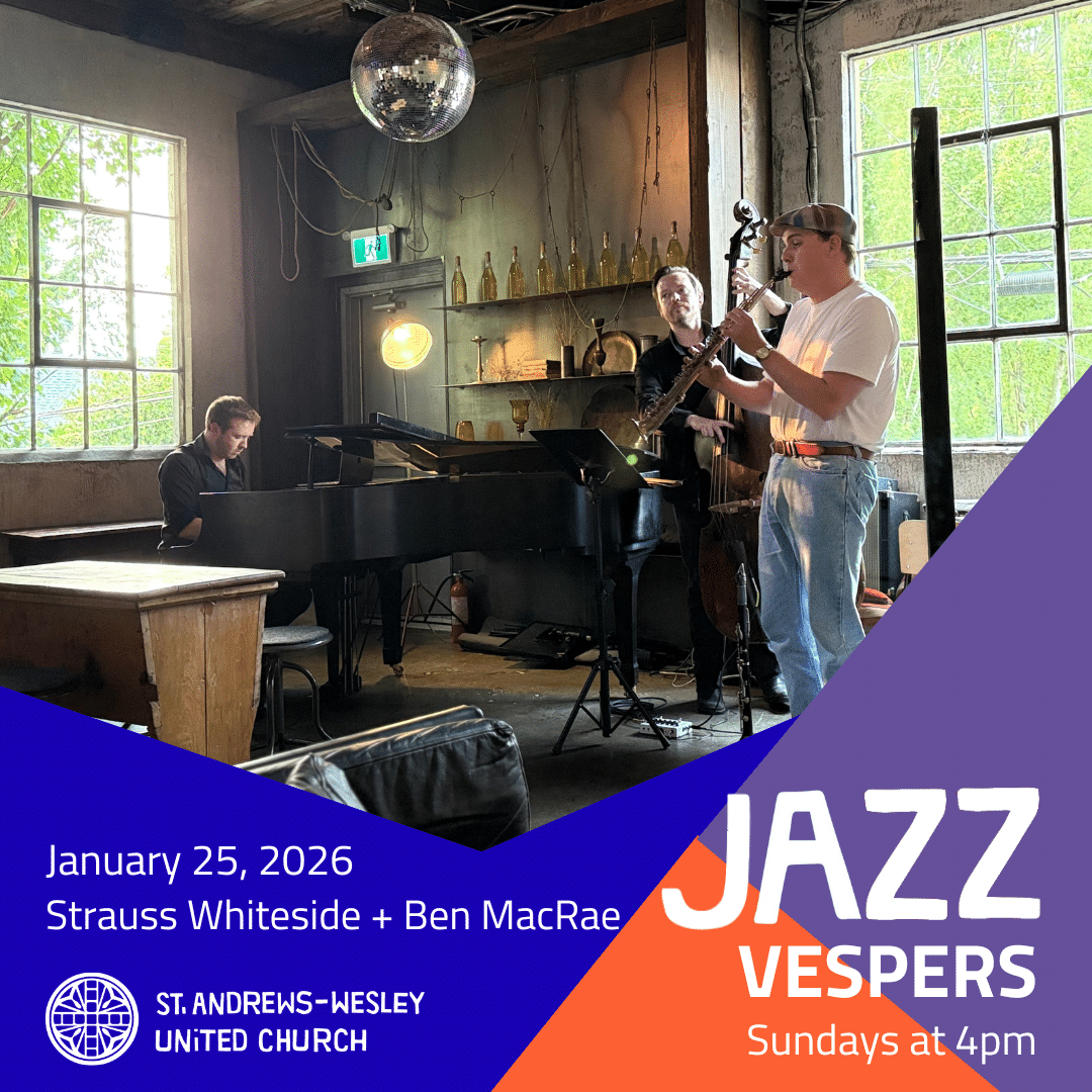Jazz Vespers with Strauss Whiteside & Ben MacRae – St. Andrew's-Wesley ...
